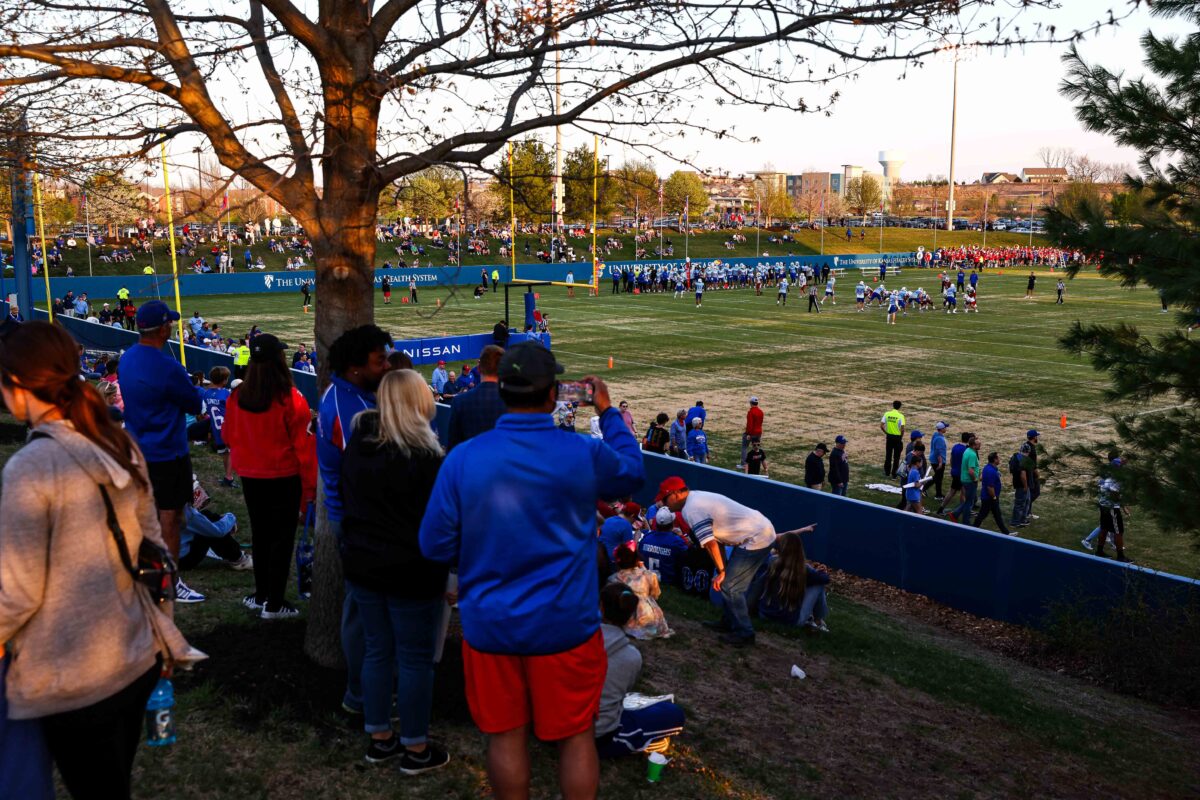 Photo Gallery: KU football hosts Spring Showcase at Rock Chalk Park ...